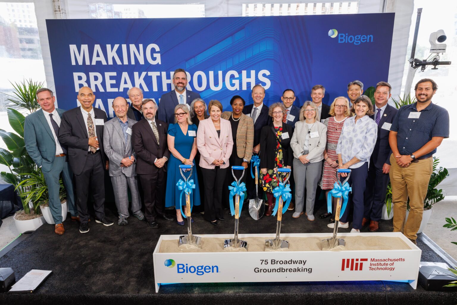 MLSC Team Celebrates Biogen Groundbreaking - MLSC